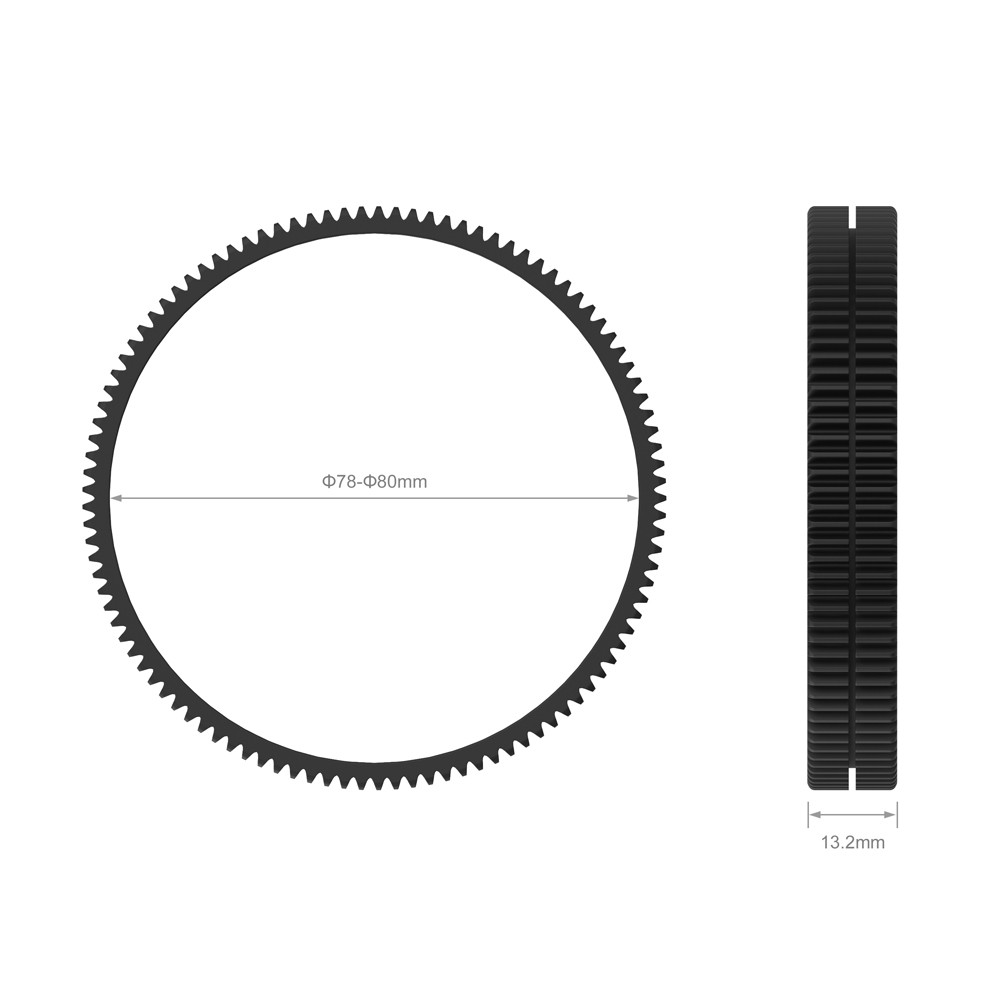 SmallRig 3295 Зубчатое резиновое кольцо (диаметр 78-80мм ) для систем ...